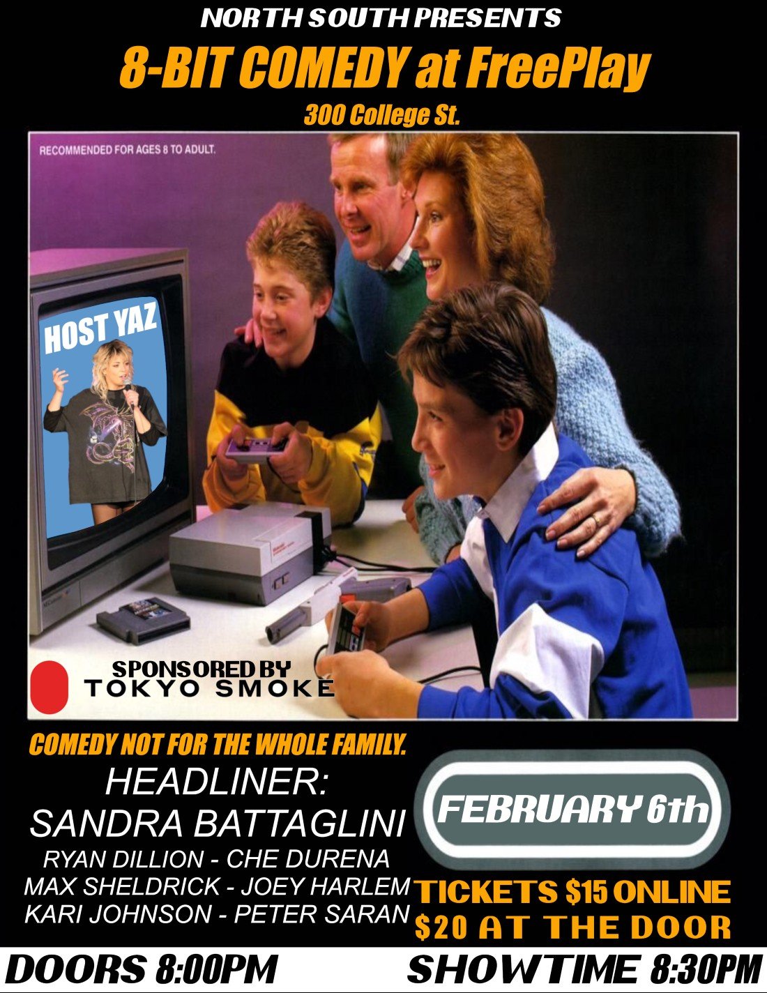 8-BIT COMEDY at FreePlay Arcade Tickets at FreePlay Toronto on 6th ...