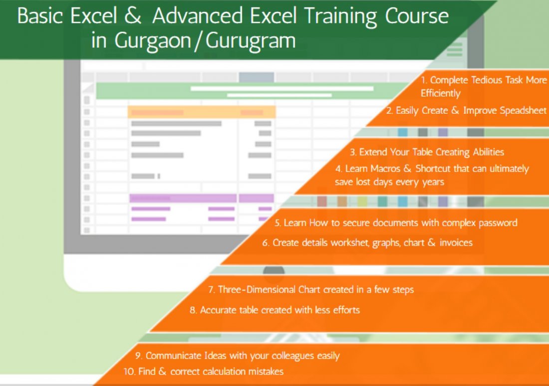 Online Live Excel Training Course in Gurugram, SLA Institute, 100% Job ...