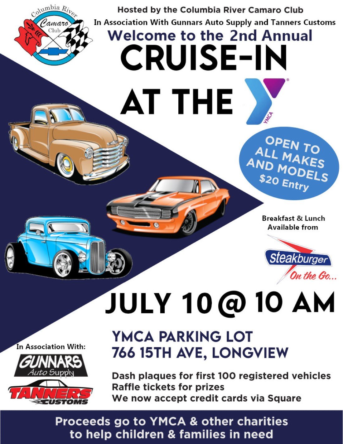 Cruise-In at the YMCA | YMCA, Longview, WA | July 10, 2022