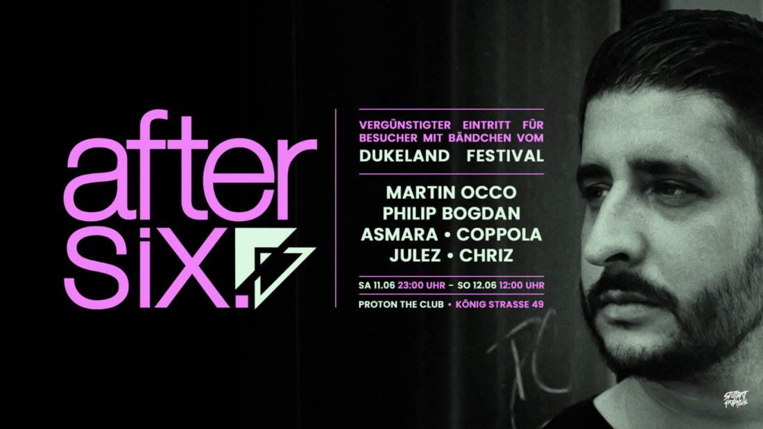 After SiX. special all night long w./ Martin OCCO at Proton The Club ...
