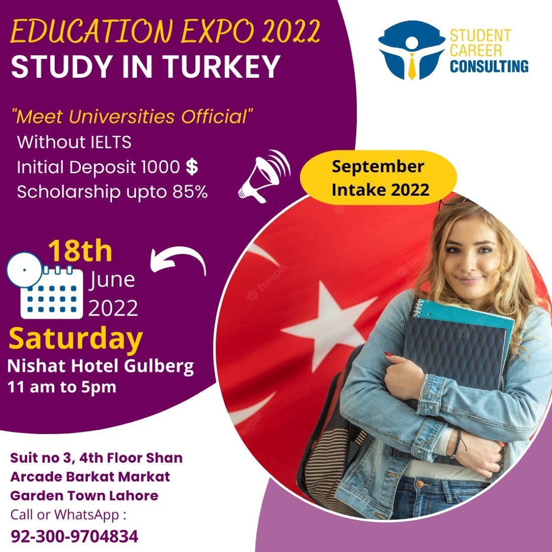 Education Study Expo 2022 Lahore - Study in Turkey without IELTS ...