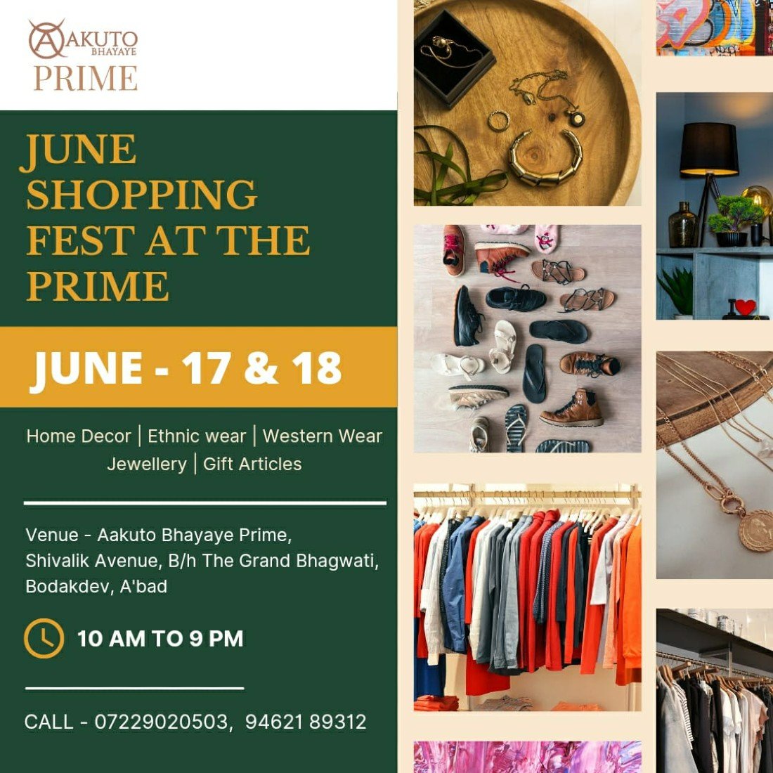 June Shopping Fest Tickets at Aakuto Bhayaye Prime, Ahmedabad on 18th ...