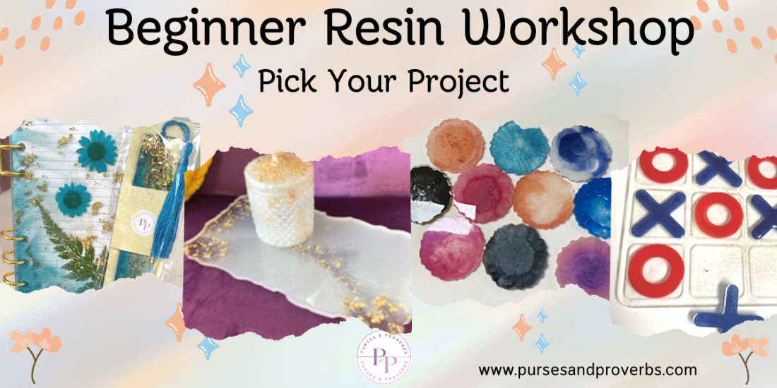 Beginners Resin Workshop Tickets at Purses and Proverbs, South Plainfield on 4th December, 2022