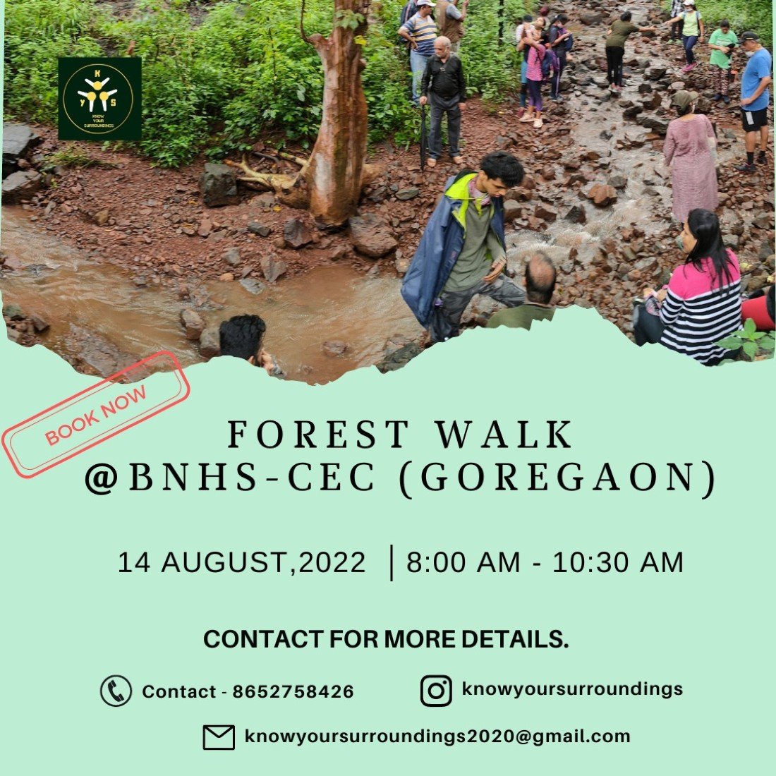 Forest Walk - BNHS CEC Goregaon Tickets at BNHS CEC, Mumbai on 14th ...