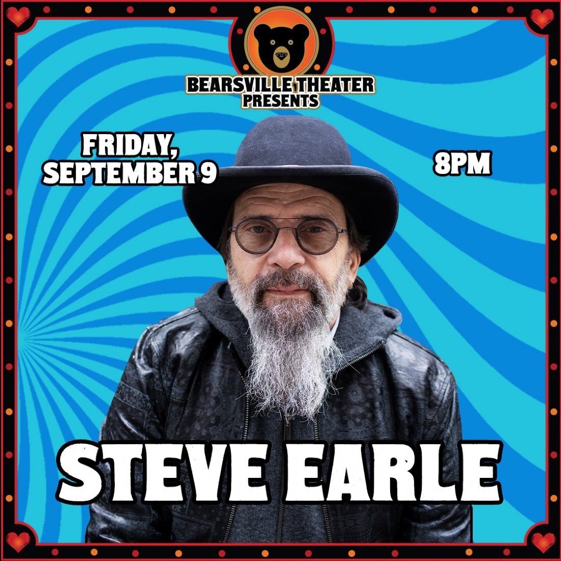 Steve Earle with Connor Kennedy at Bearsville Theater on 9th September ...