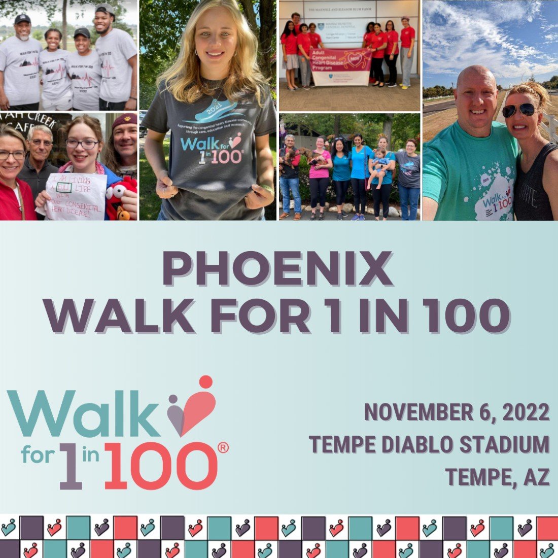 Phoenix Walk for 1 in 100 at Tempe Diablo Stadium on 6th November, 2022
