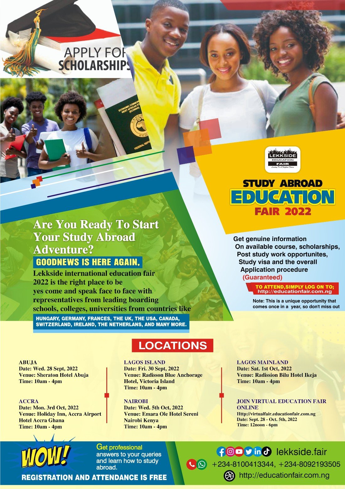 Lagos Mainland International Education Fair 2022 Tickets at Radisson ...