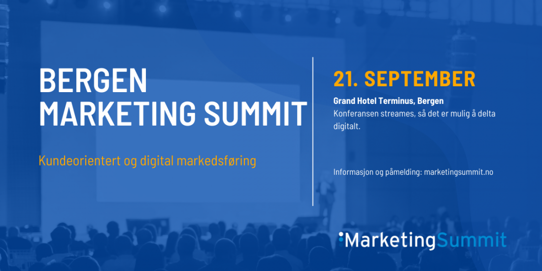 Marketing Summit 2022 at Grand Hotel Terminus, Bergen on 21st September ...