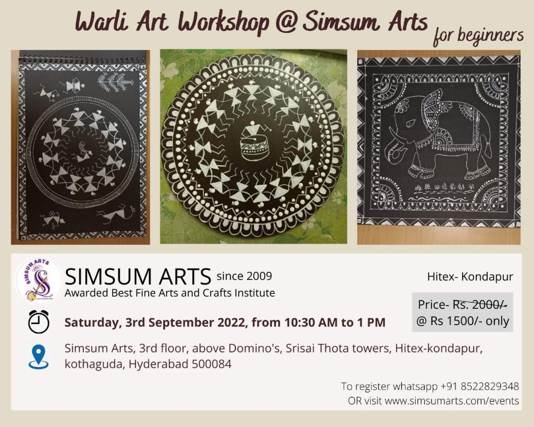 Warli Art Workshop @ Simsum Arts Tickets | Simsum Arts, 3rd floor ...