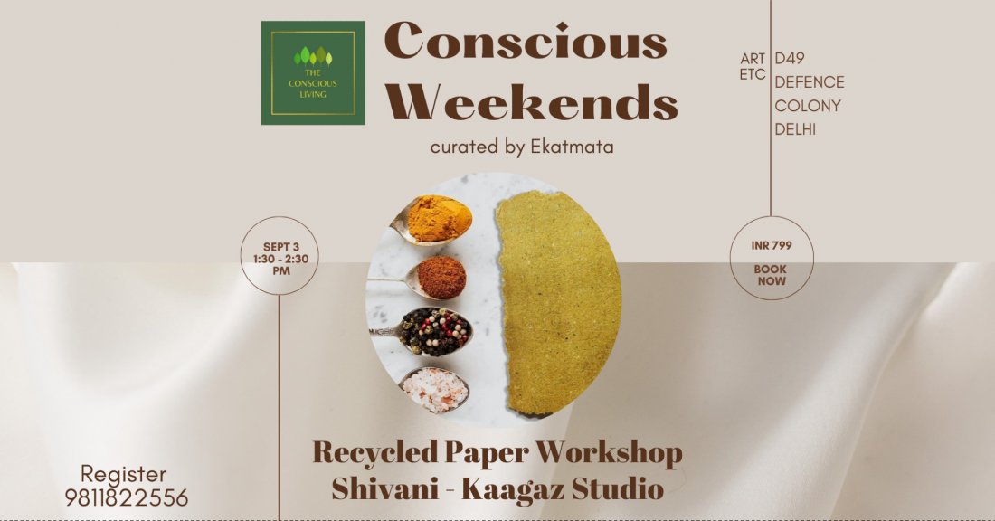 Recycled Paper Workshop Shivani - Kaagaz Studio Tickets at Art Etc, New ...