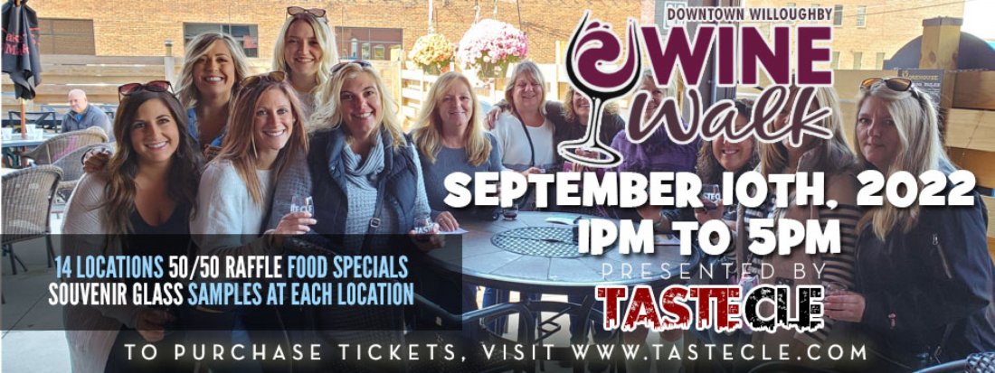 Willoughby Wine Walk 2022 | Downtown Willoughby | September 10, 2022