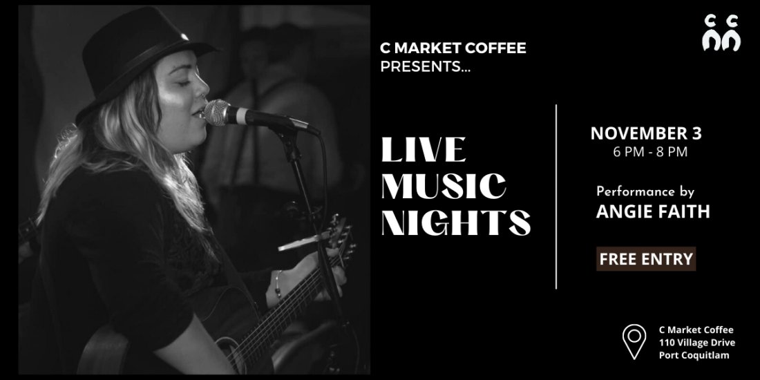 LIVE MUSIC NIGHT | ANGIE FAITH Tickets at C Market Coffee, Port ...