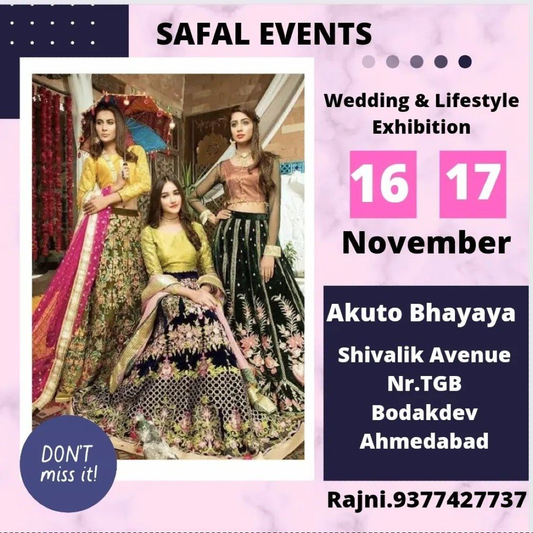 Safal Events - Wedding & Lifestyle Exhibition Tickets | Aakuto Bhayaye ...