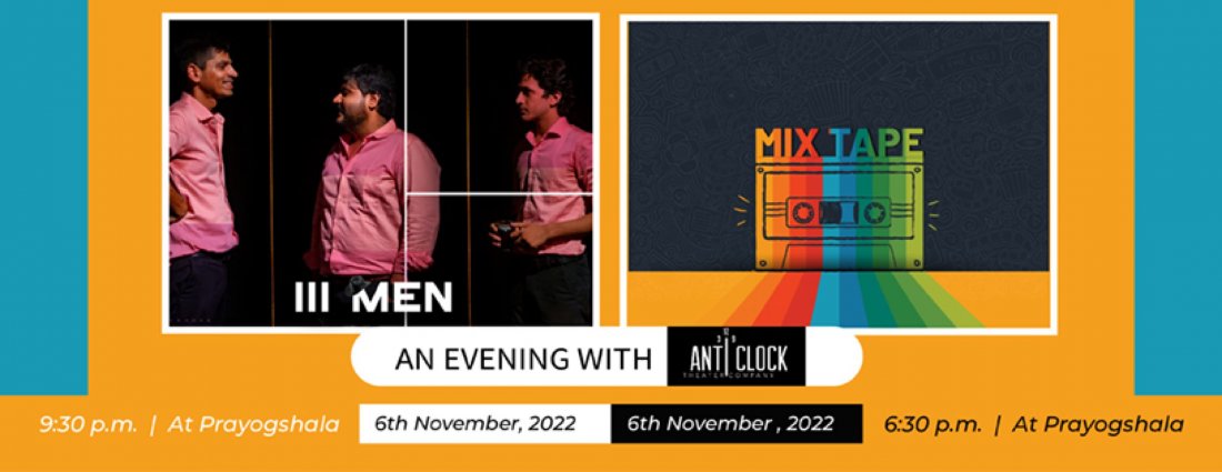 3 Men - A Play by Ankit Gor Tickets at Prayogshala, Ahmedabad on 6th November, 2022