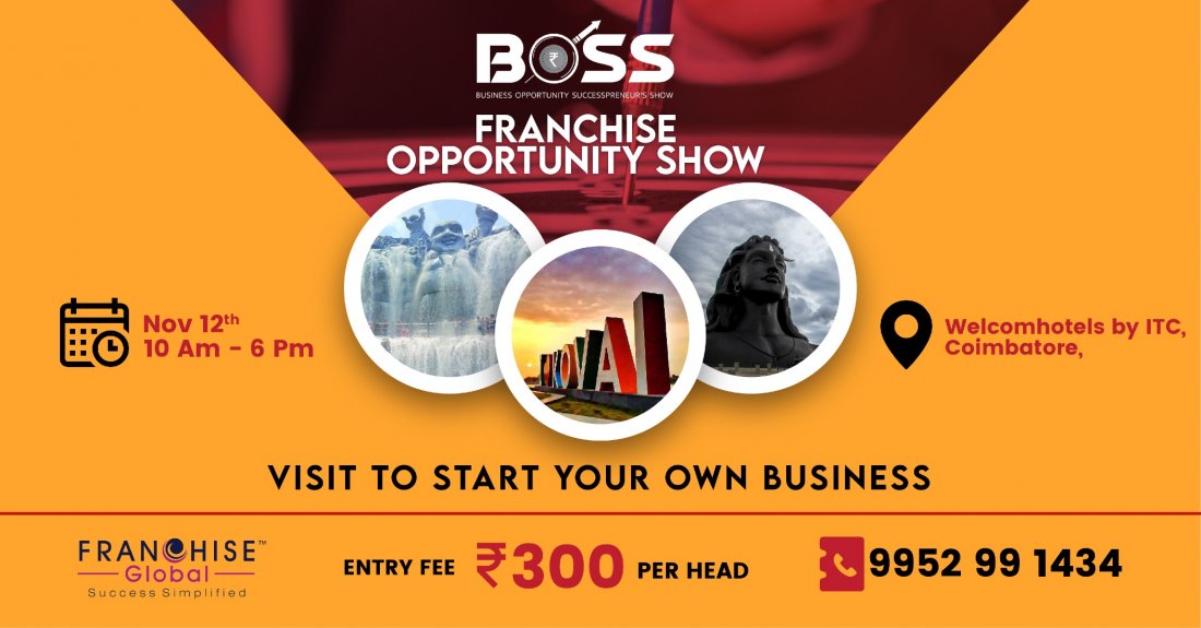Boss - Franchise Expo Coimbatore Tickets at Welcomhotel By ITC Hotels ...