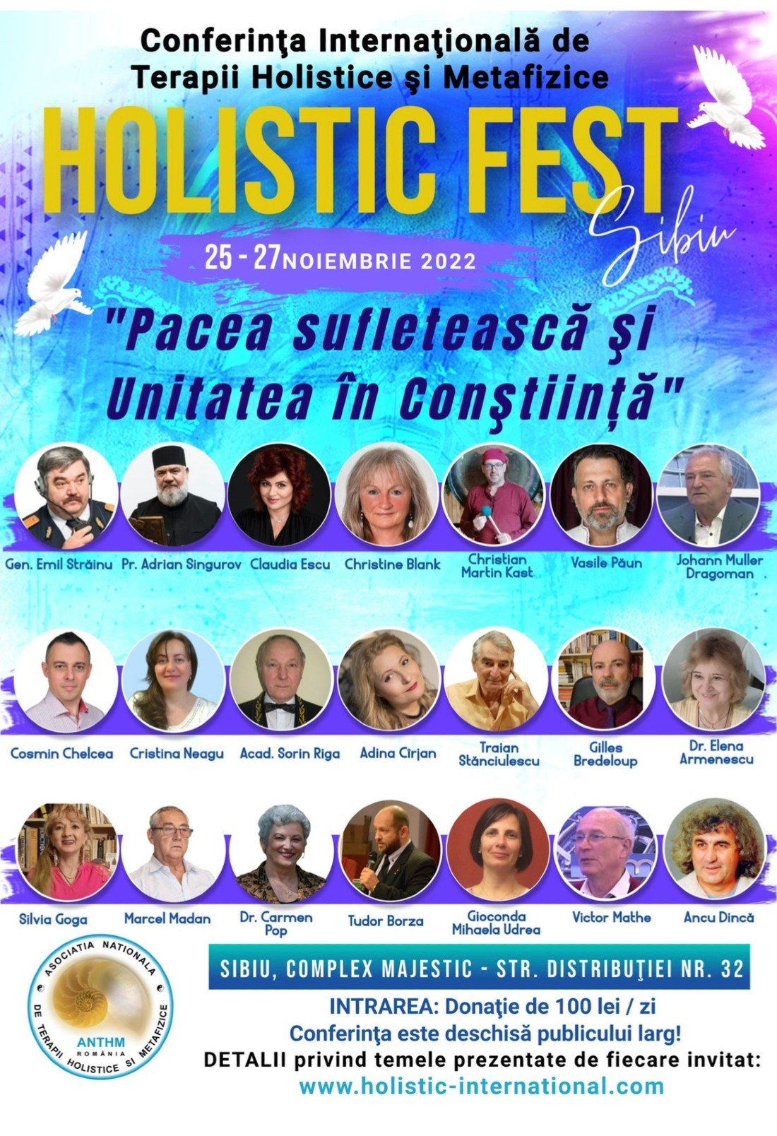 HOLISTIC FEST SIBIU 2022 at COMPLEX MAJESTIC, Sibiu on 25th November, 2022
