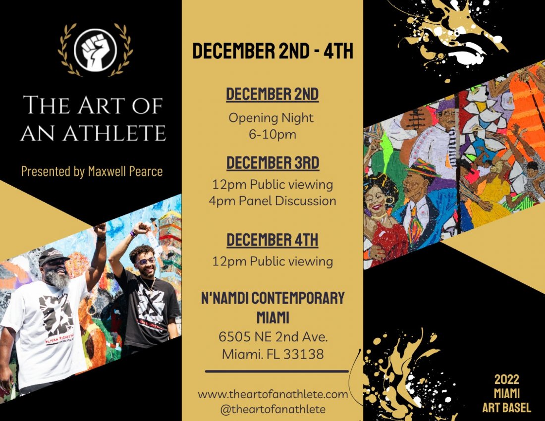 The Art of an Athlete: Presented by Maxwell Pearce Tickets at N'Namdi ...