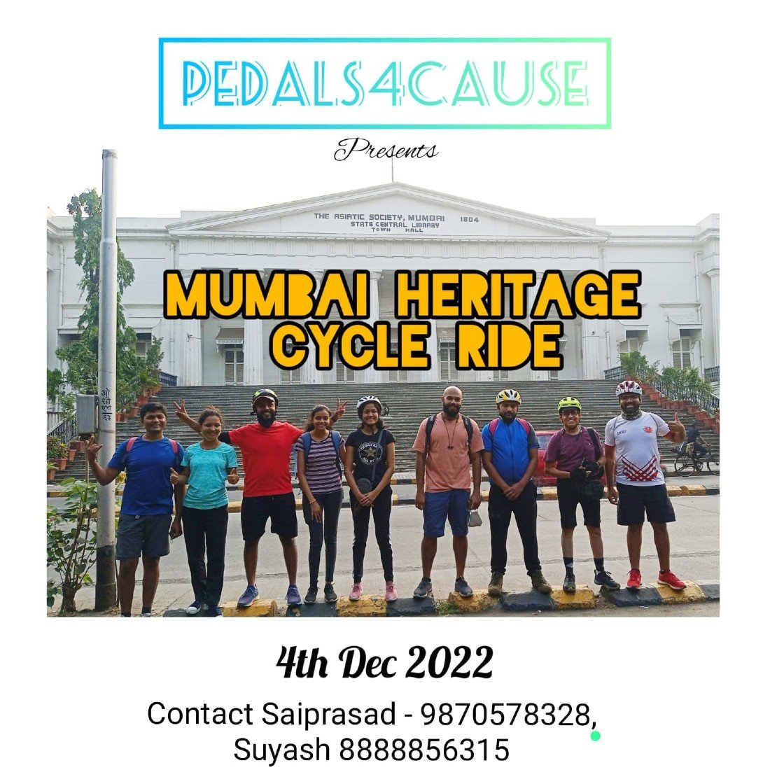 Mumbai Heritage cycle ride Tickets | colaba, Mumbai, MH | December 4, 2022