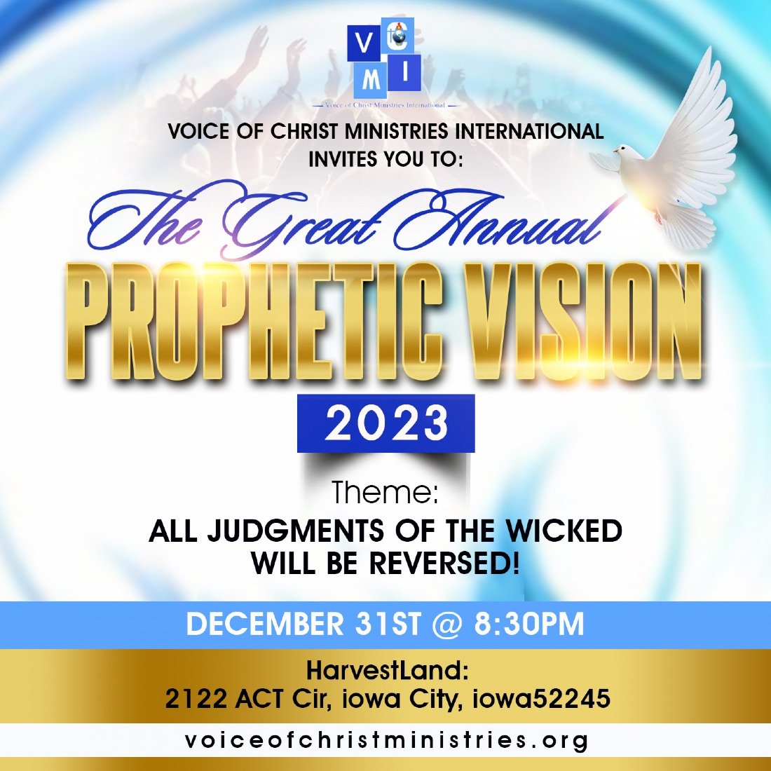 Prophetic vision 2023 Tickets at HarvestLand , Iowa City, IA52245 on ...