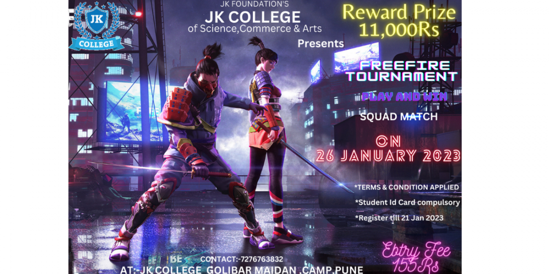 FREEFIRE TOURNAMENT IN ALL OVER PUNE ON 26 JANUARY 2023 Tickets at JK ...