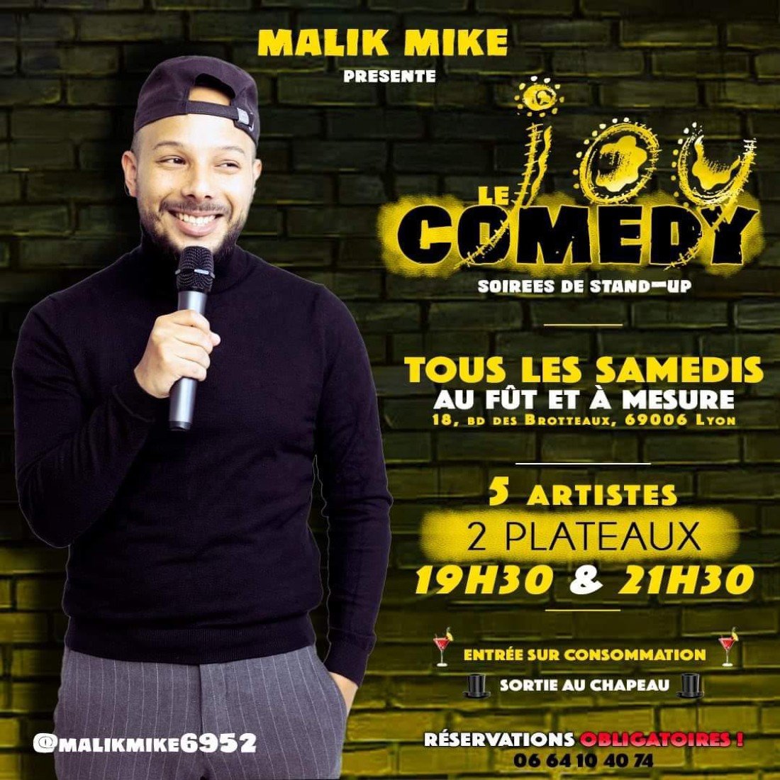 JOY COMEDY PLATEAU STAND UP Tickets at Au Fût et à mesure Lyon ...