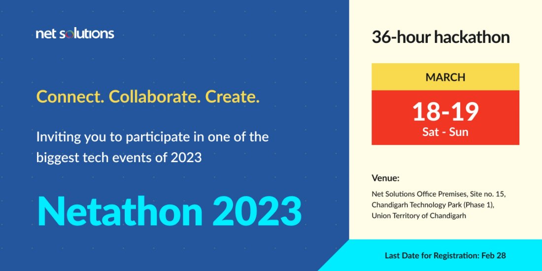 NETATHON 2023 BY NET SOLUTIONS Tickets at Net Solutions Office Premises ...