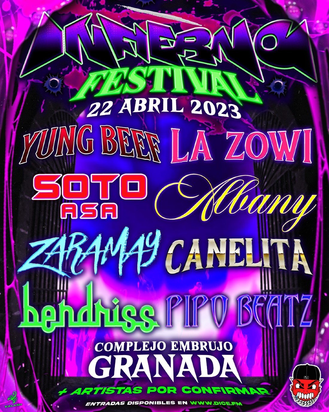 Infierno Festival 2023 at Complejo Embrujo, Granada on 22nd April, 2023