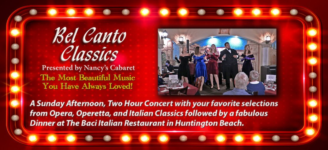 Bel Canto (Beautiful Music) Classics at Baci Italian Restaurant ...
