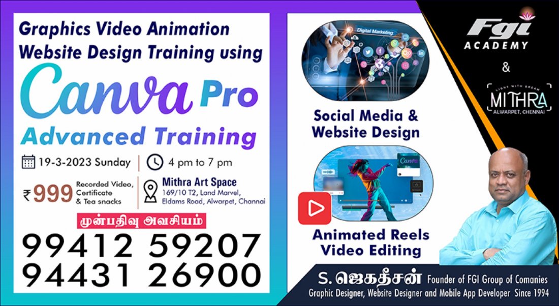 CANVA Pro Advanced Training Graphics Video Animation Website Design ...