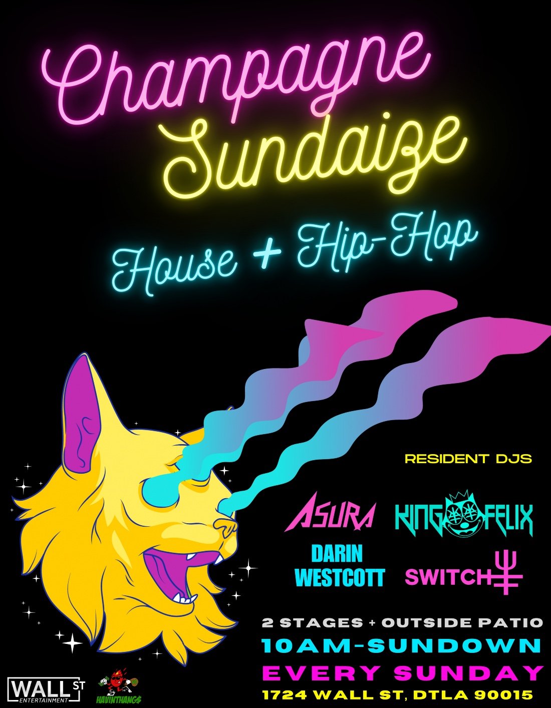 Champagne Sundaize DTLA Tickets at Wall Street, Los Angeles on 9th ...