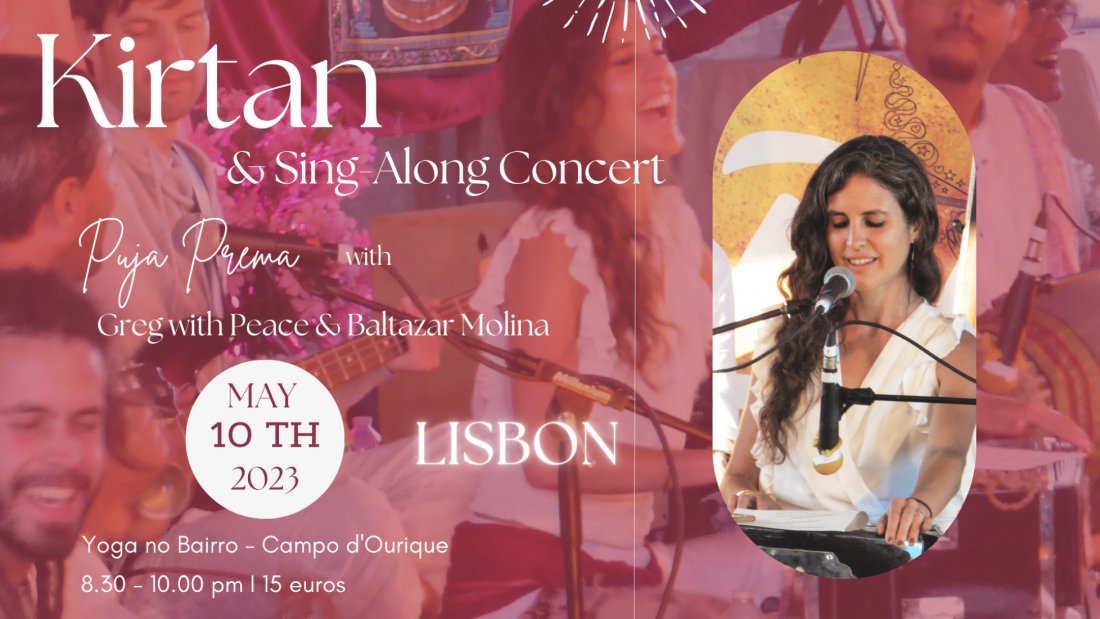 Kirtan and sing-along concert with Puja Prema | Yoga no Bairro, Lisbon ...