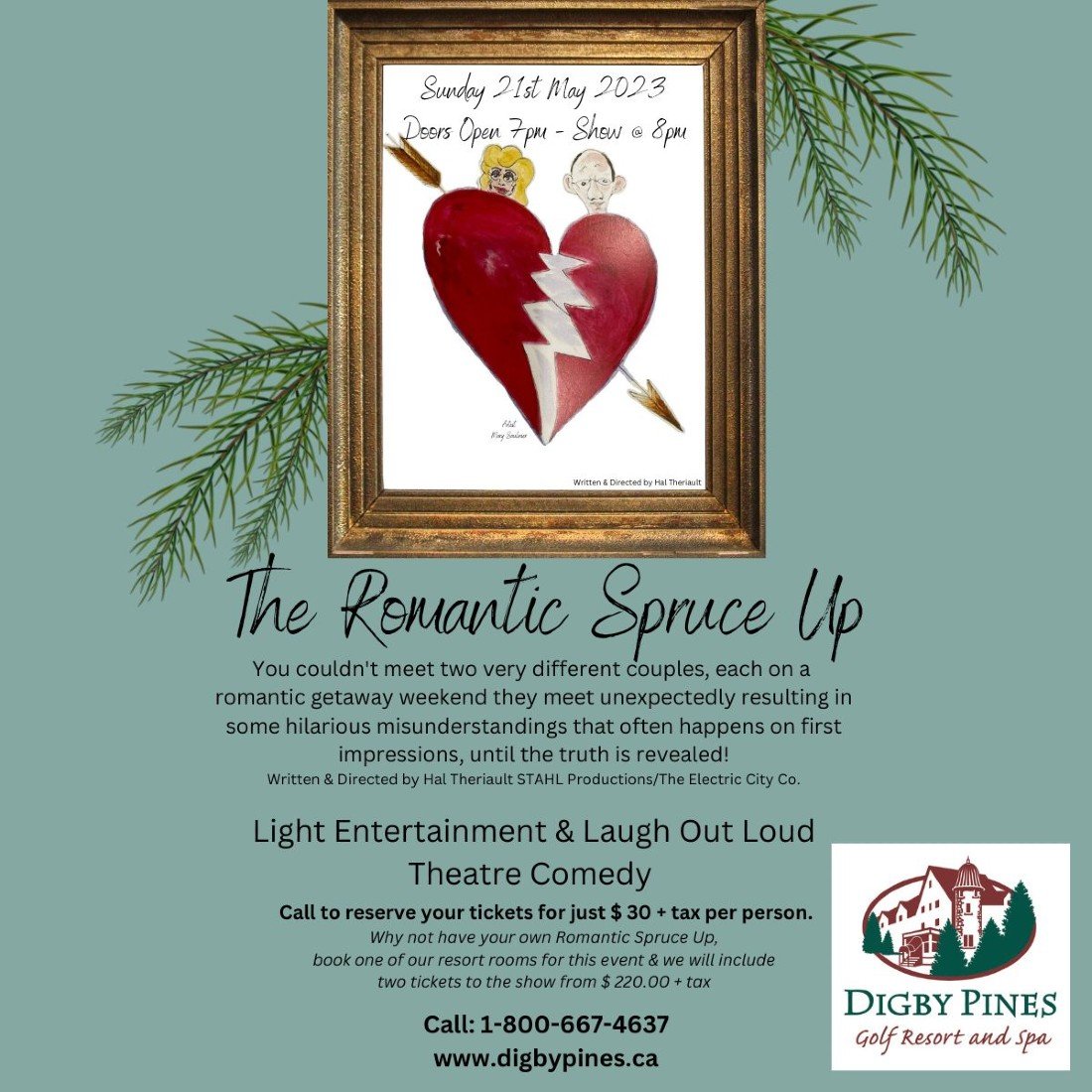 A Romantic Spruce Up Tickets at Digby Pines Golf Resort & Spa on 21st ...