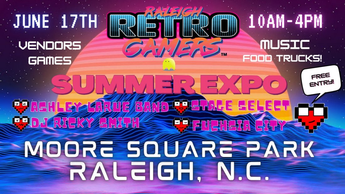Stage Select at Raleigh Retro Gamers Summer Expo | Moore Square Park ...