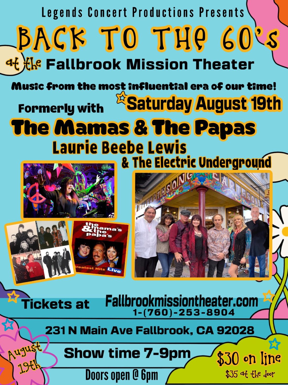 Back to the 60s - Formerly with The Mamas & The Papas at Fallbrook ...