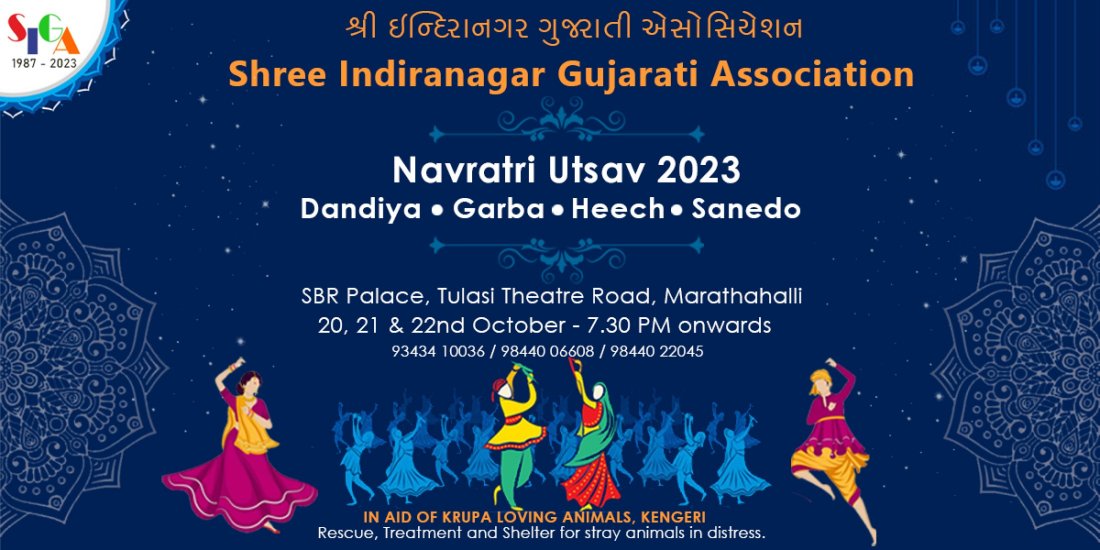 SIGA Navratri Utsav 2023 (Raas Garba and Dandiya) Tickets | SBR Palace, Tulsi Theater Road ...