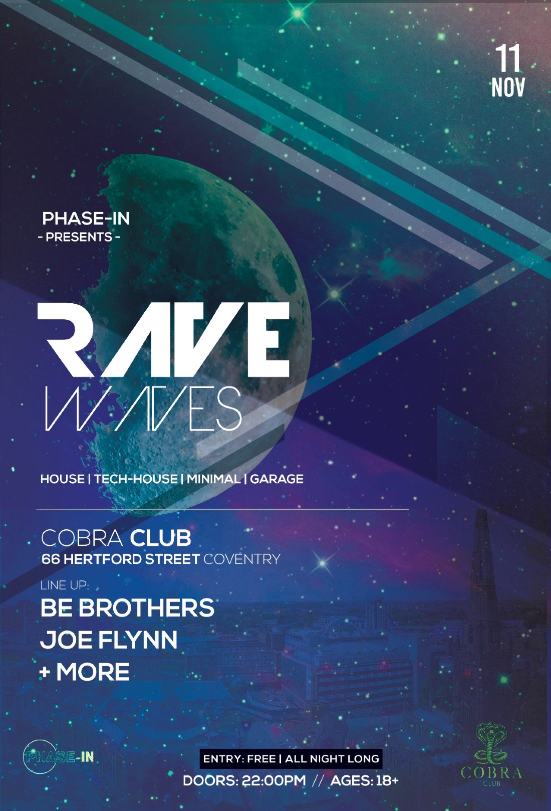 Phase-In presents: Rave Waves - Coventry Tickets | Cobra Club, Coventry ...