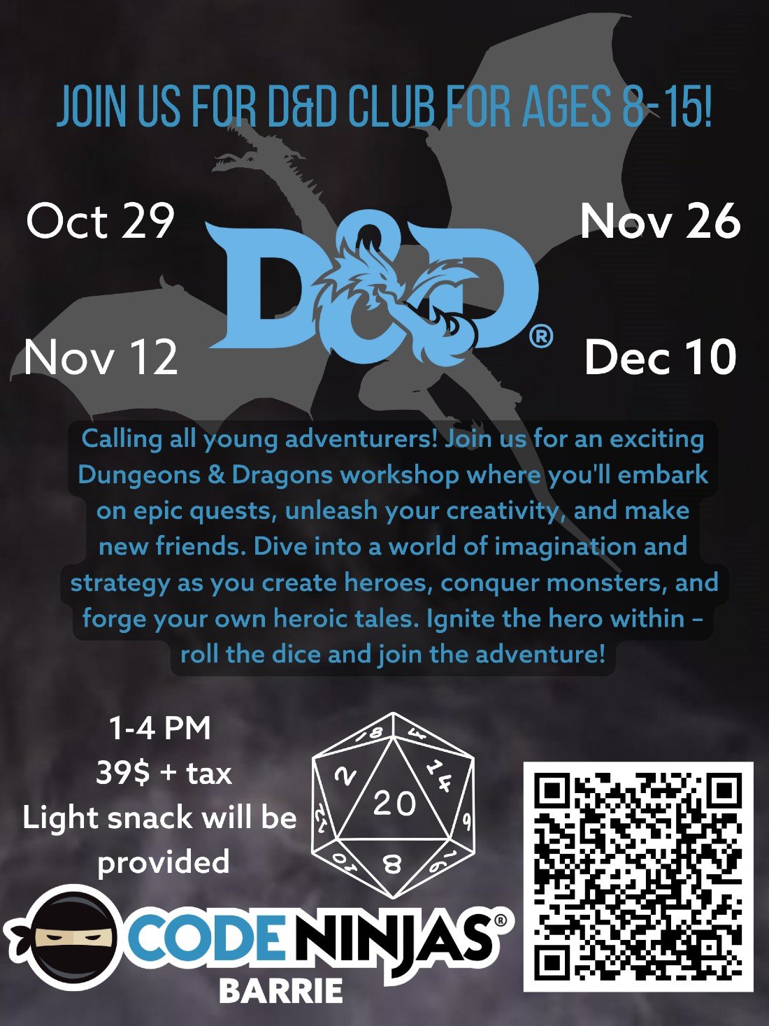 Drop in Dungeons and Dragons session Tickets at Code Ninjas, Barrie on ...