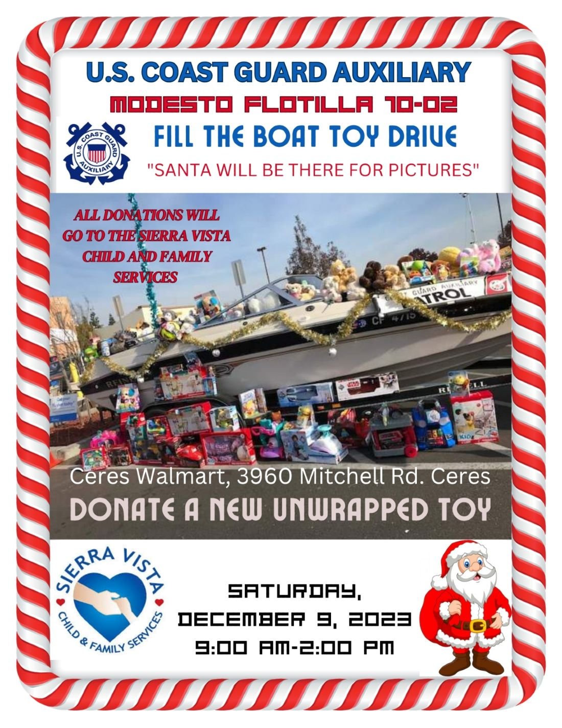 Fill the Boat Toy Drive Tickets at Walmart Supercenter, Ceres on 9th ...