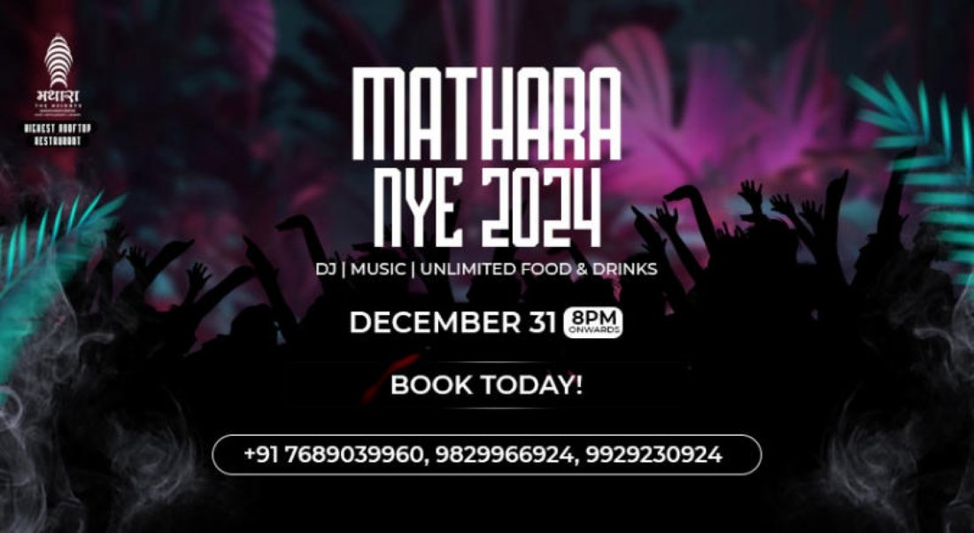 Mathara NYE 2024 | NY 2024 Tickets | Mathara - The Heights, Udaipur ...