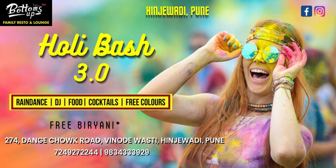 Holi Festival Celebration In Hinjewadi Pune 2024 Tickets at BottomsUp ...