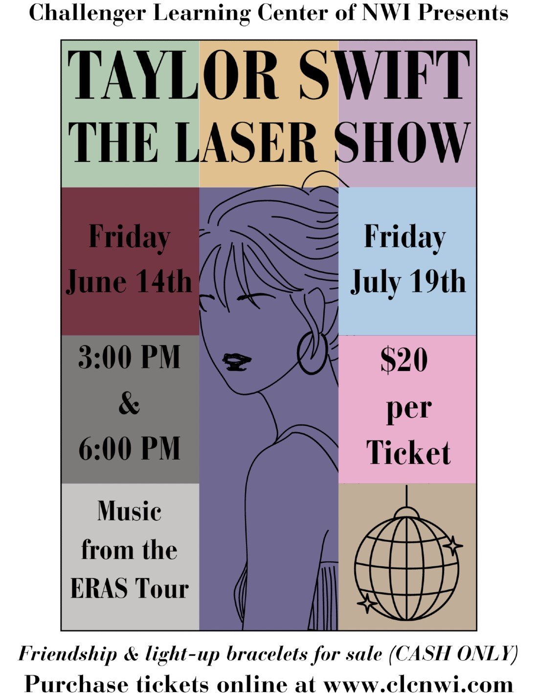 Taylor Swift: The Laser Show at Challenger Learning Center-NWI, Hammond ...