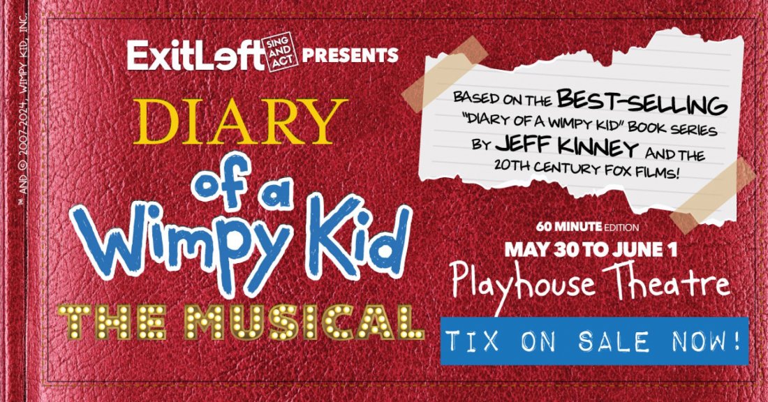 Exitleft Presents Diary of a Wimpy Kid Tickets | The Playhouse Theatre ...