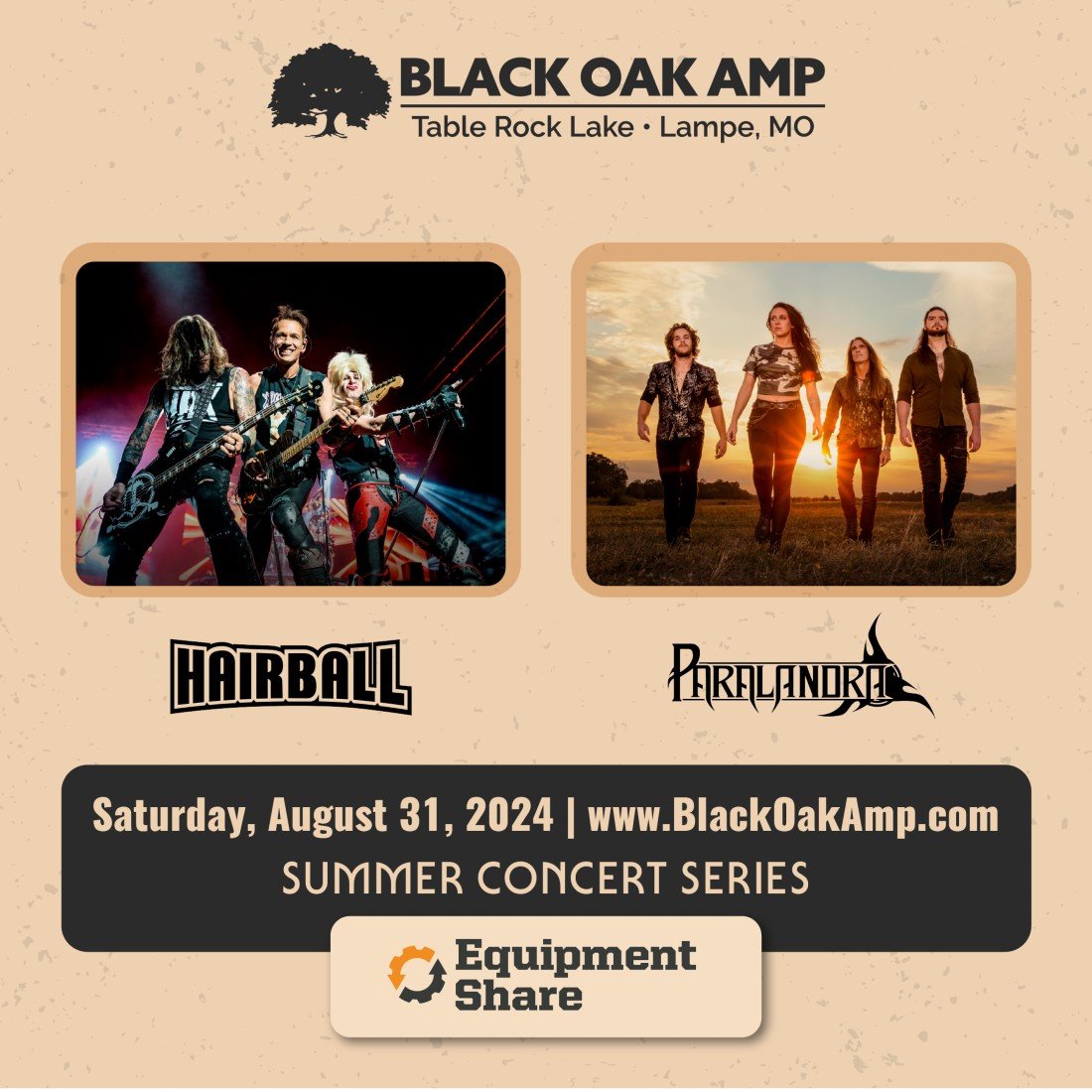 BLACK OAK AMP WELCOMES BACK HAIRBALL AND PARALANDRA FOR AN ELECTRIFYING ...
