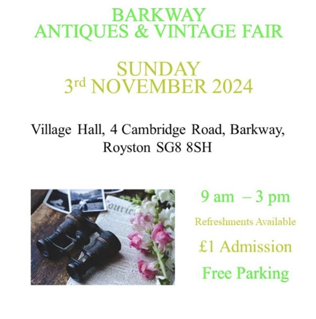 Barkway Antiques and Vintage Fair | Barkway Village Hall, Melbourn, EN ...