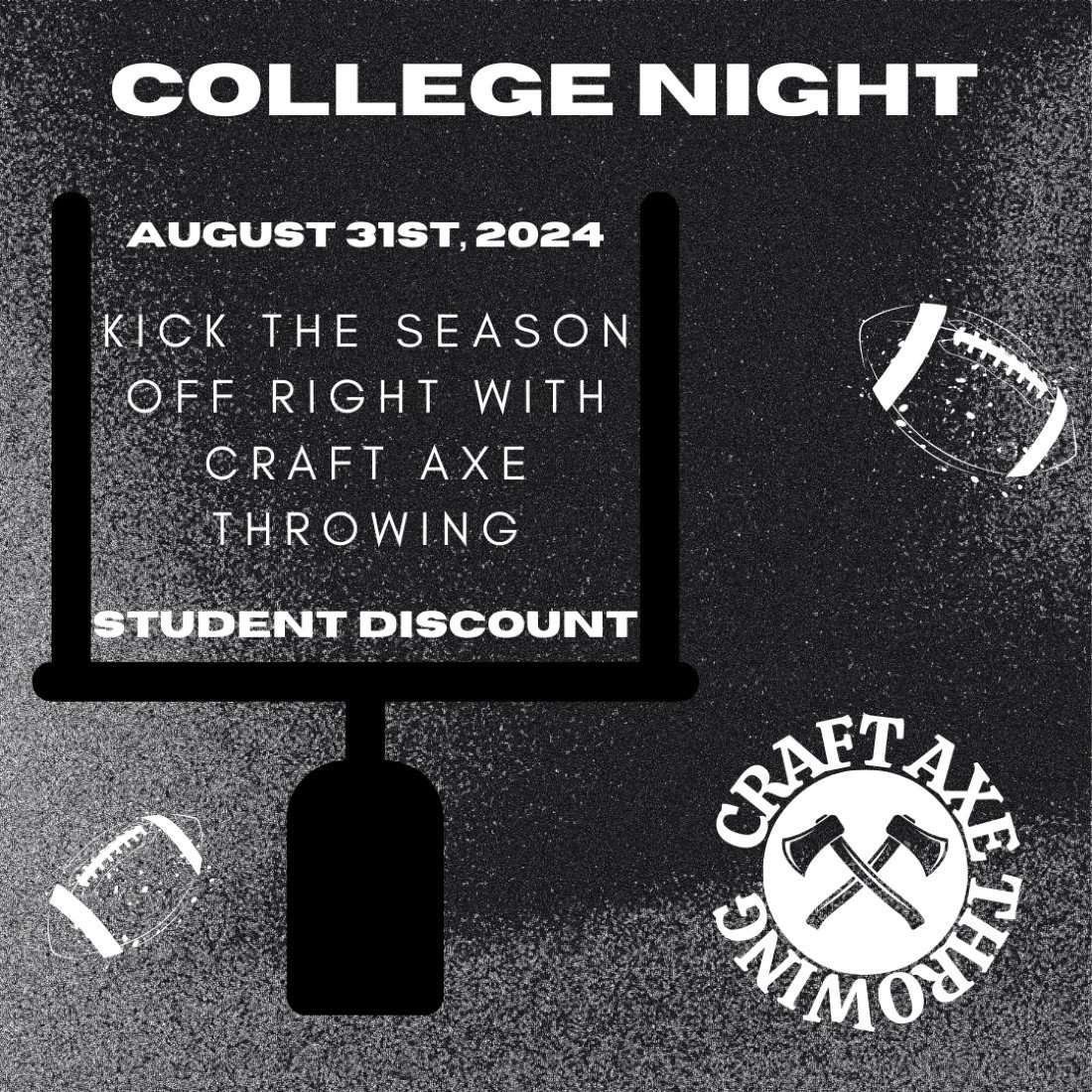 College Night at Craft Axe! Tickets | Craft Axe Throwing, Knoxville, TN ...