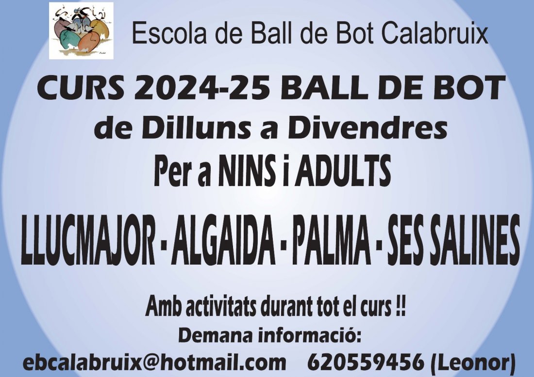 Classes de ball de bot 2024-25 at Palma de Mallorca on 22nd September, 2024