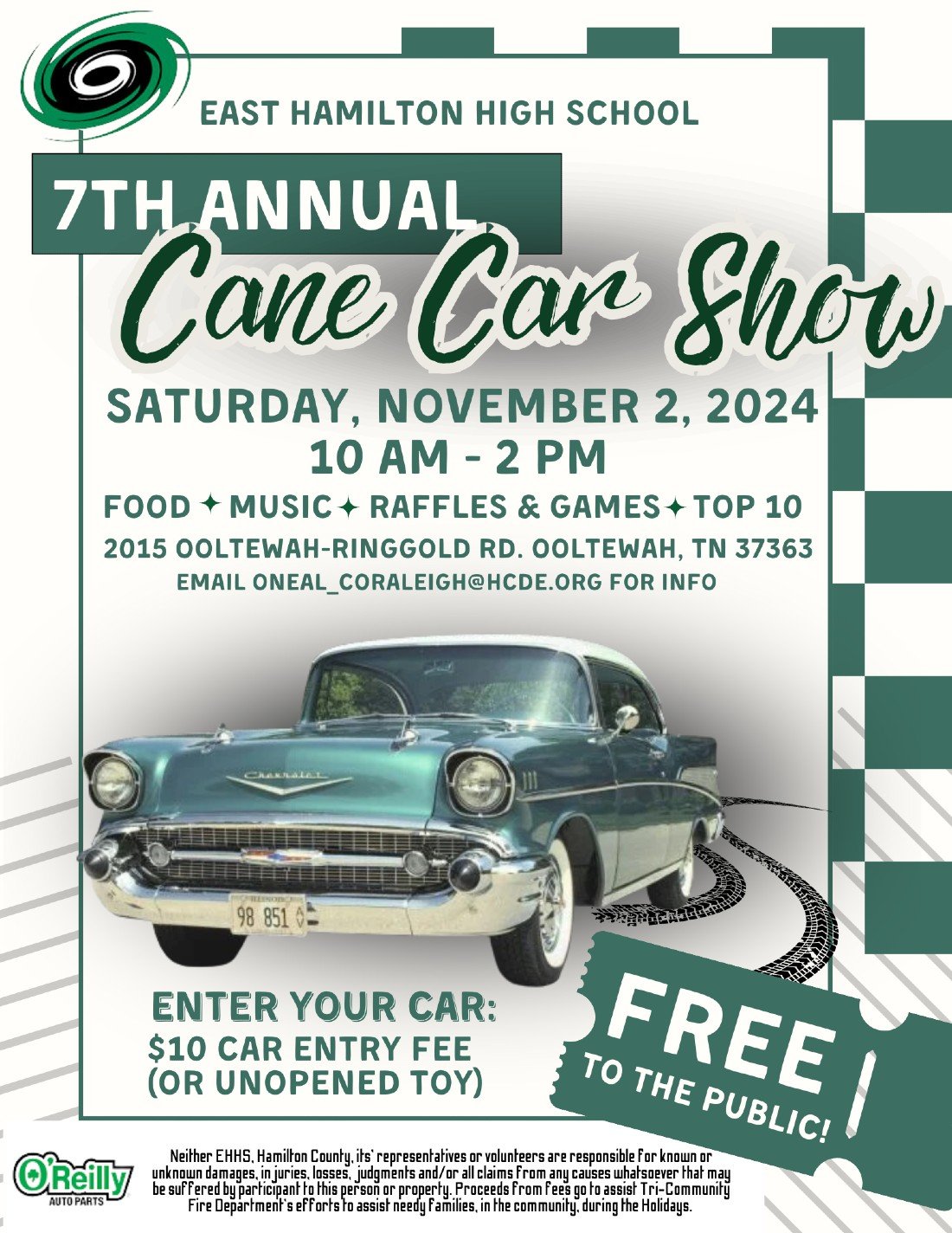 7th Annual Cane Car Show Tickets at East Hamilton High School ...