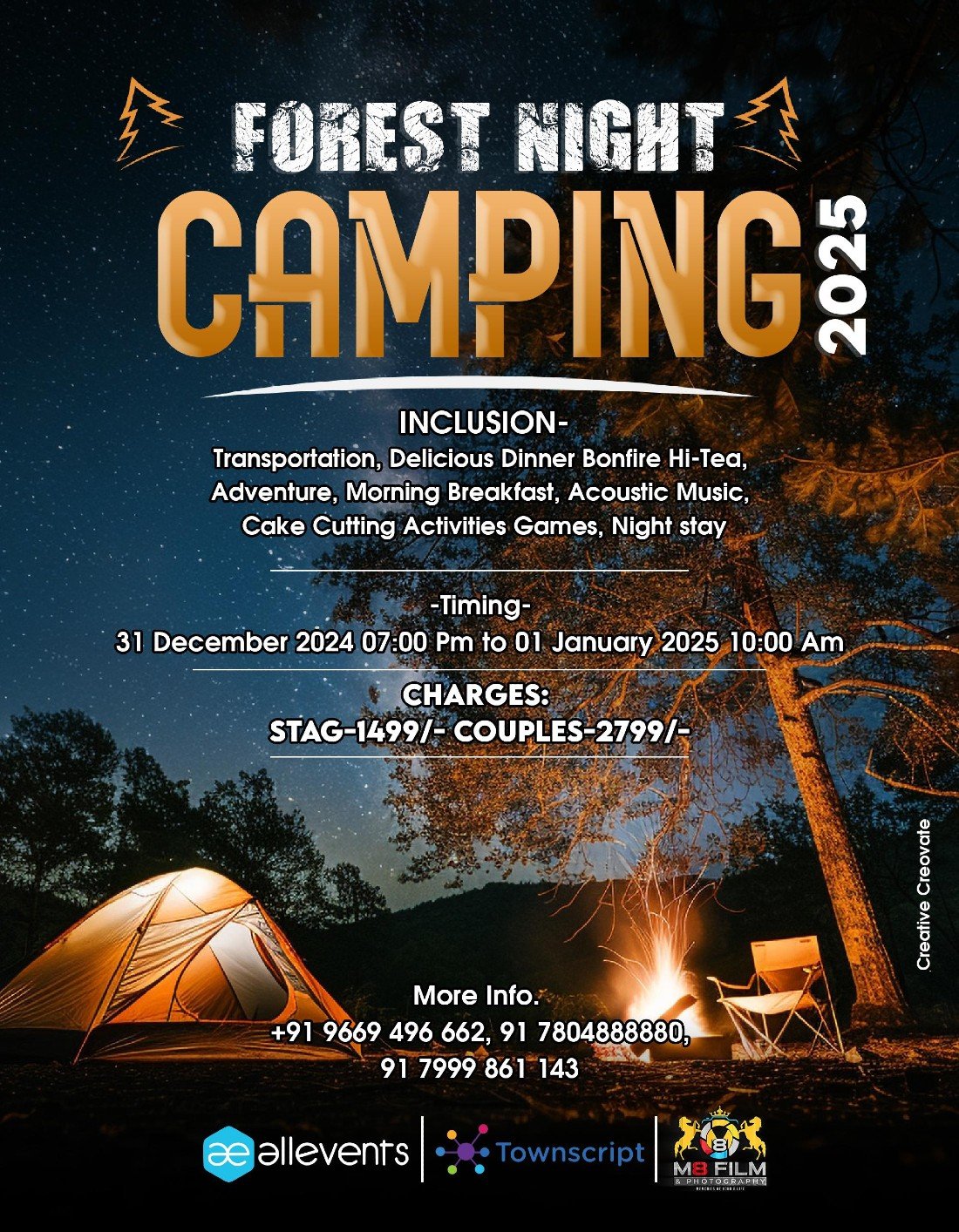 Forest Night Camping 2025 Tickets | Indore | December 31 to January 1