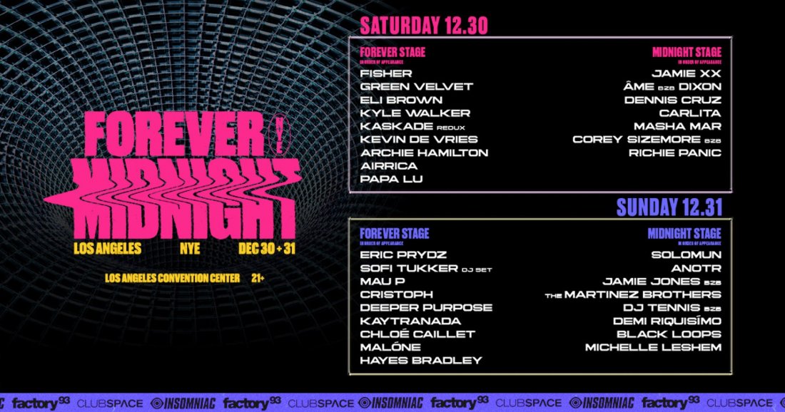 Forever Midnight LA 2024 at Los Angeles Convention Center on 31st ...