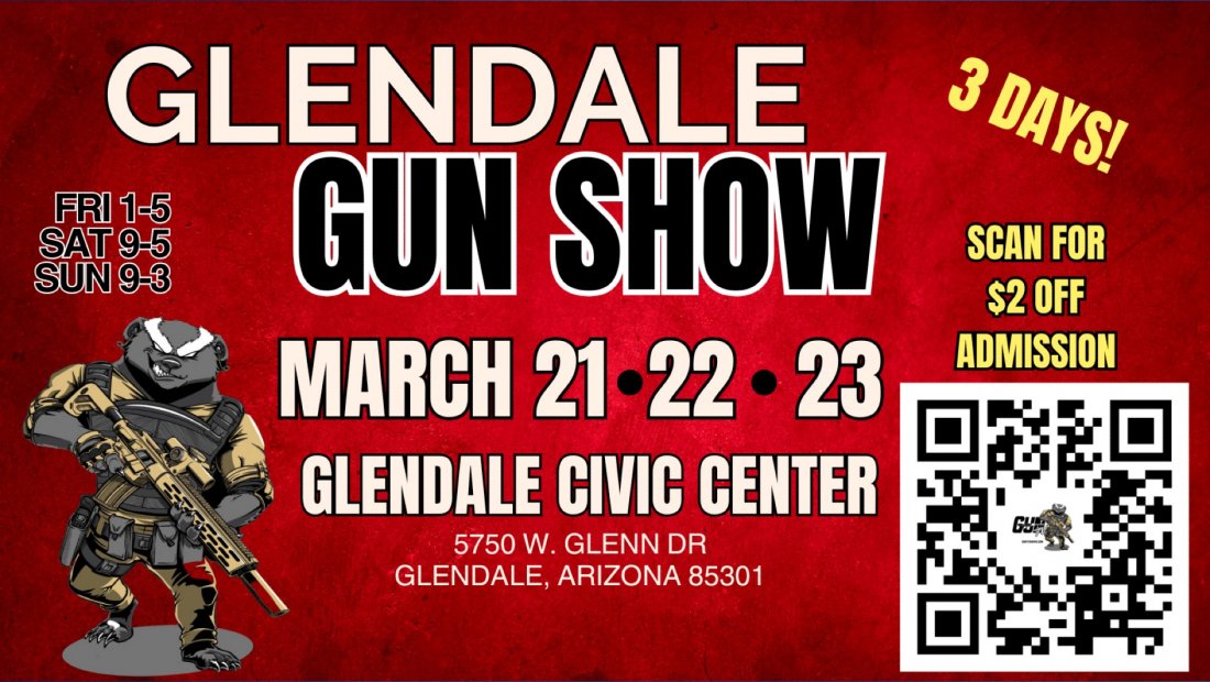 Glendale Gun Show | Glendale Civic Center | March 21 to March 23